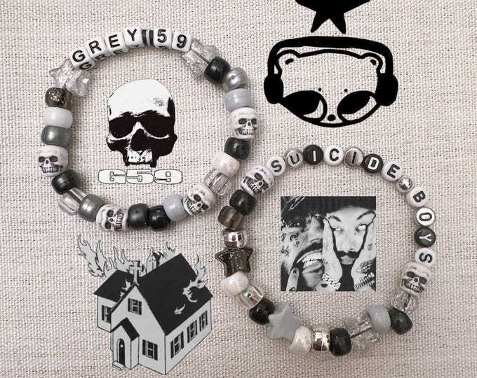Grey59 + Suicideboys Bracelet Set • G59 Suicideboys Inspired Handmade ...