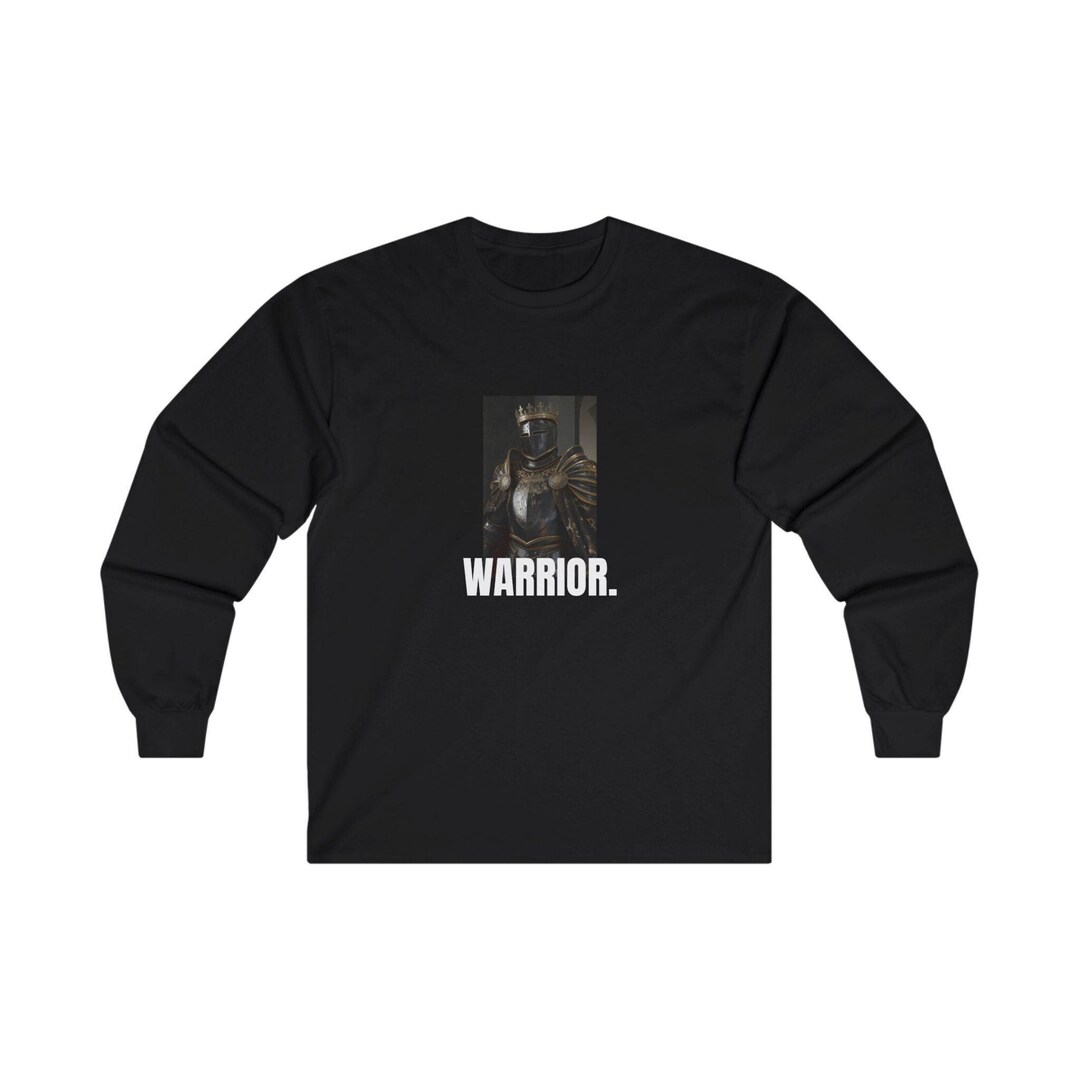 Knight Armor Medieval Warrior Artistic Design Sweatshirt in Darkness A ...