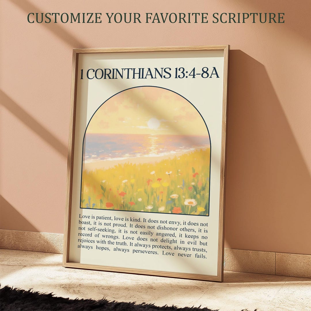Personalized Bible Verse, Custom Bible Print, Printable Bible Verses ...