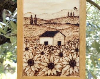 Pyrography Board With Mandala, Ideal for Decorating Your Kitchen ...