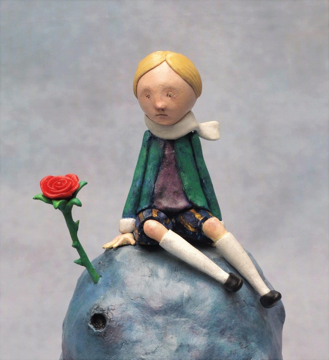 Little Prince Figurine Ooak Petit Prince Figure Sculpture - Etsy