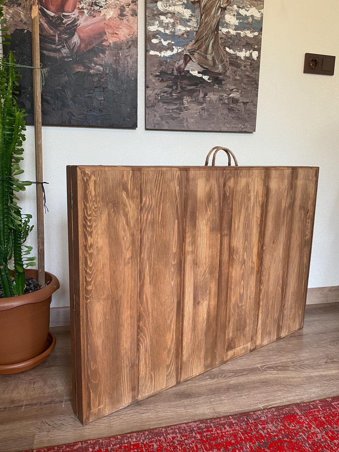 Foldable Boho Table, 30x80 Inc Table, Picnic Table, Wood, Wood Table ...