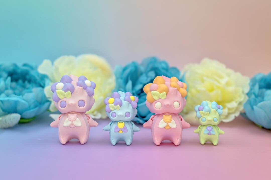 Flower Pixie Articulated Fidget Toy for Kids and Adults, 3d Printed ...