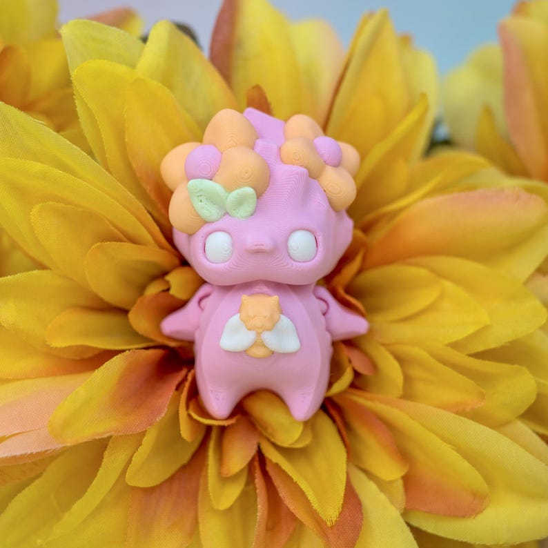 Flower Pixie Articulated Fidget Toy for Kids and Adults, 3d Printed ...