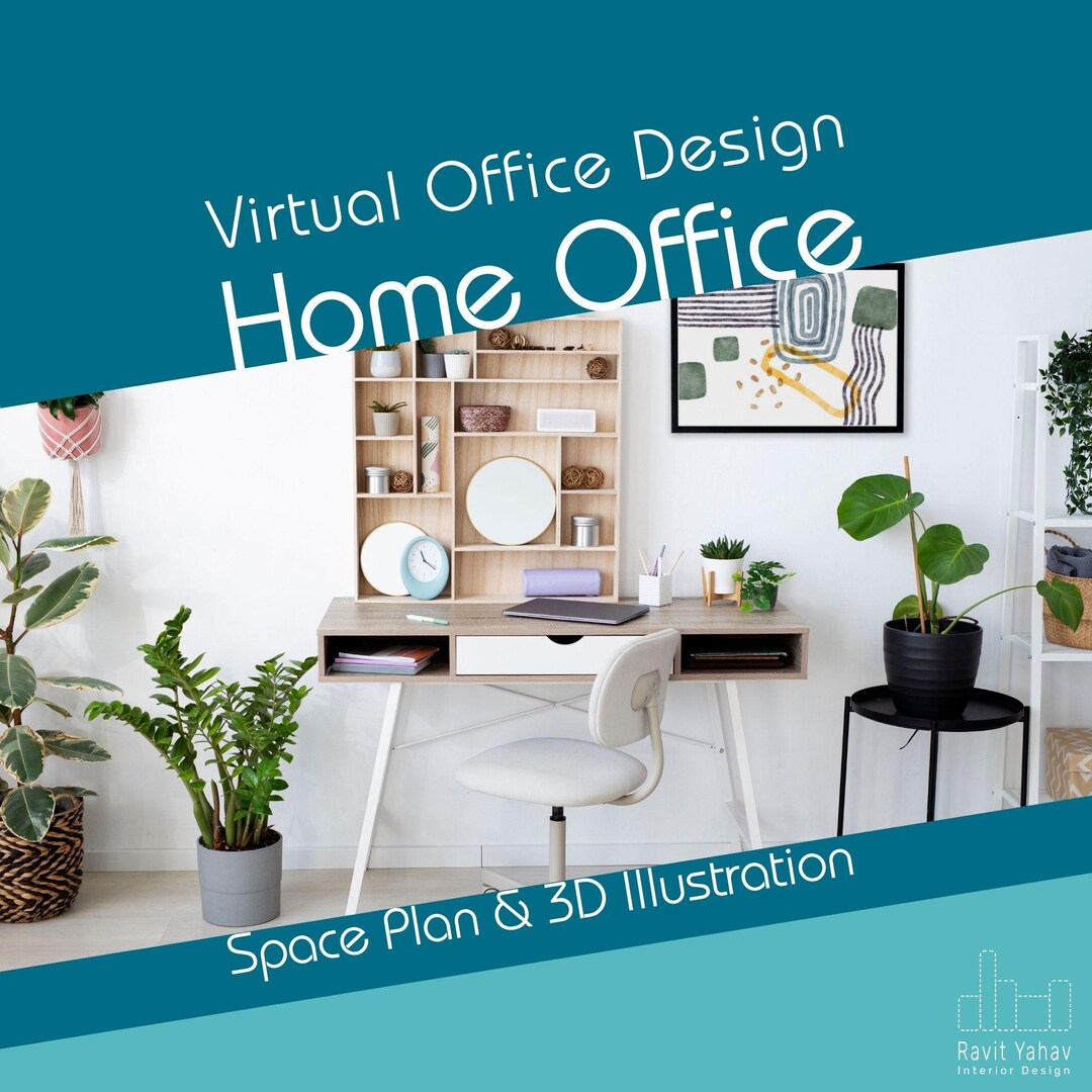 Home Office 3D Visualization Services, Personalized Home Office Layout ...