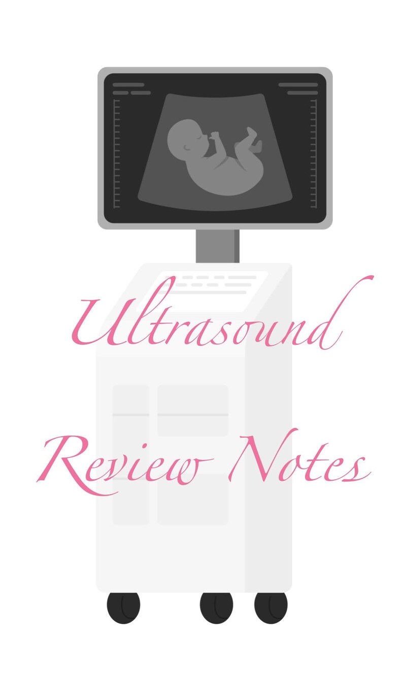 Ultrasound Physics Review Notes, Study Guide and Important Concepts - Etsy