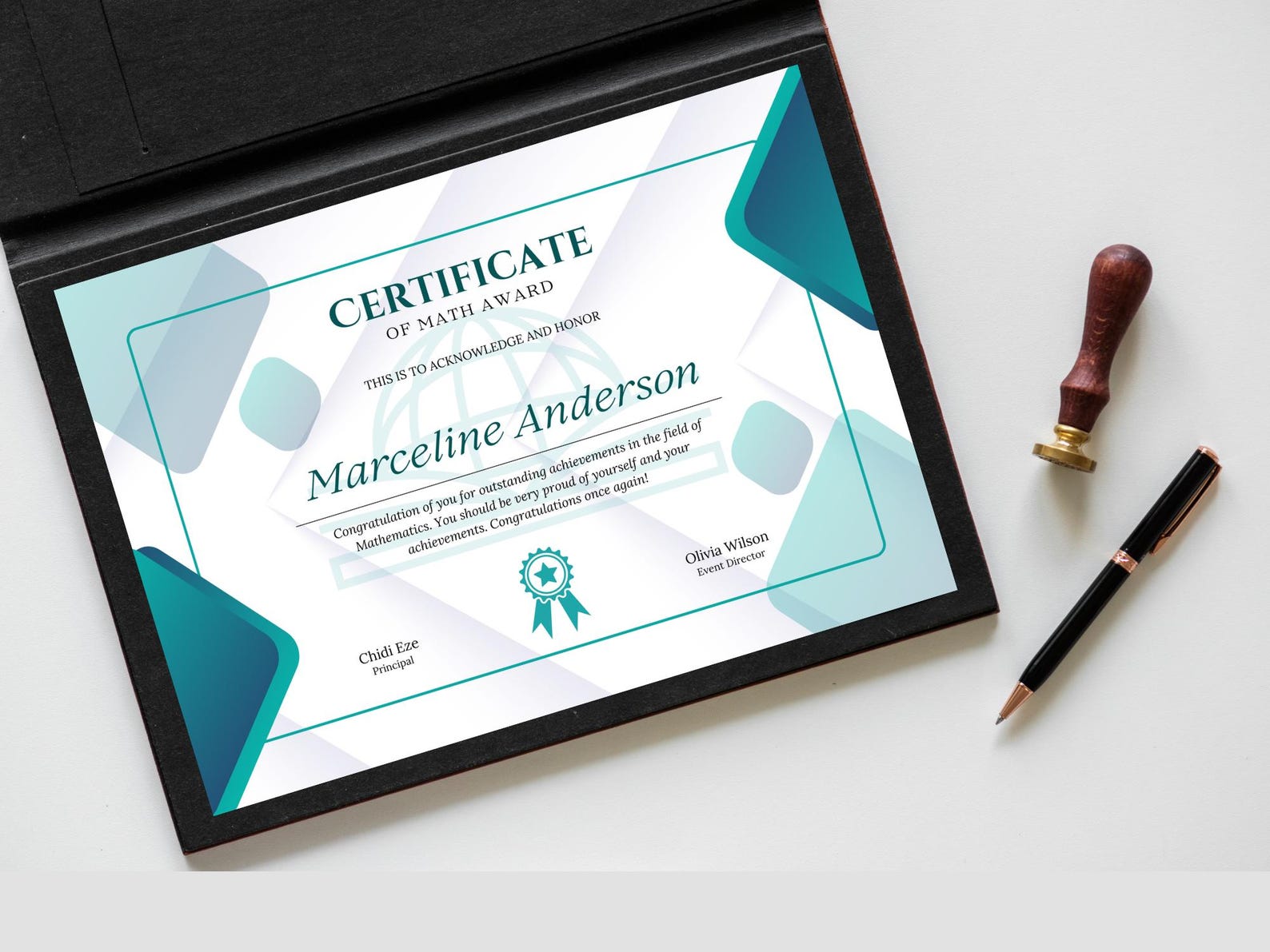 Math Excellence Award Graduation Certificate Mathematics Instant ...