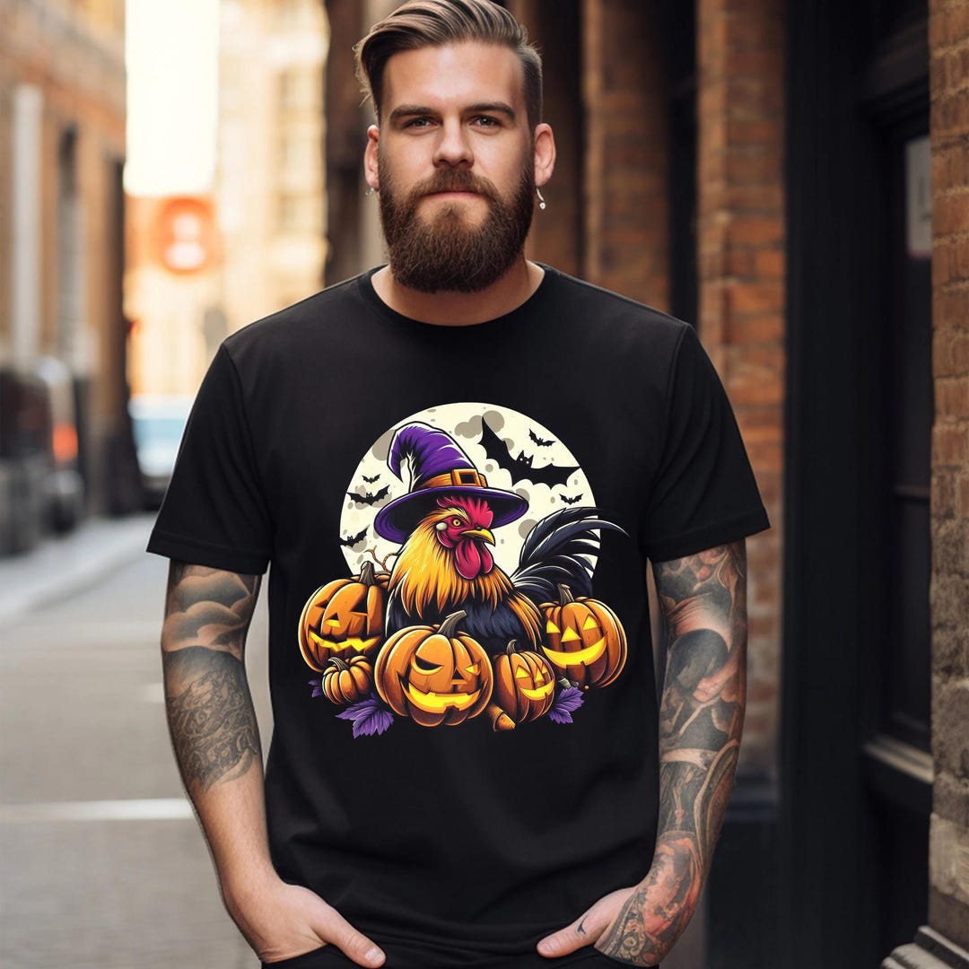Spooky Chickens Halloween Png, Witch Chicken Png, Funny Halloween ...