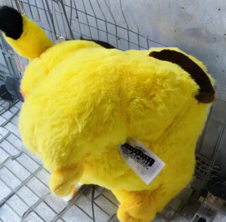 HANDMADE Detective Pikachu Stuffed Plush Toy Reversible Anime Movie ...