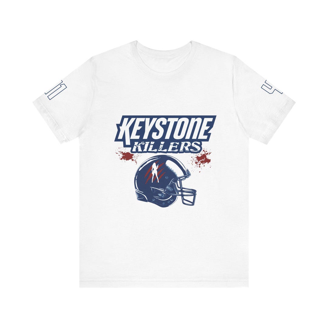 No. 41 Keystone Killers Football Tee - Unisex Jersey Short Sleeve ...
