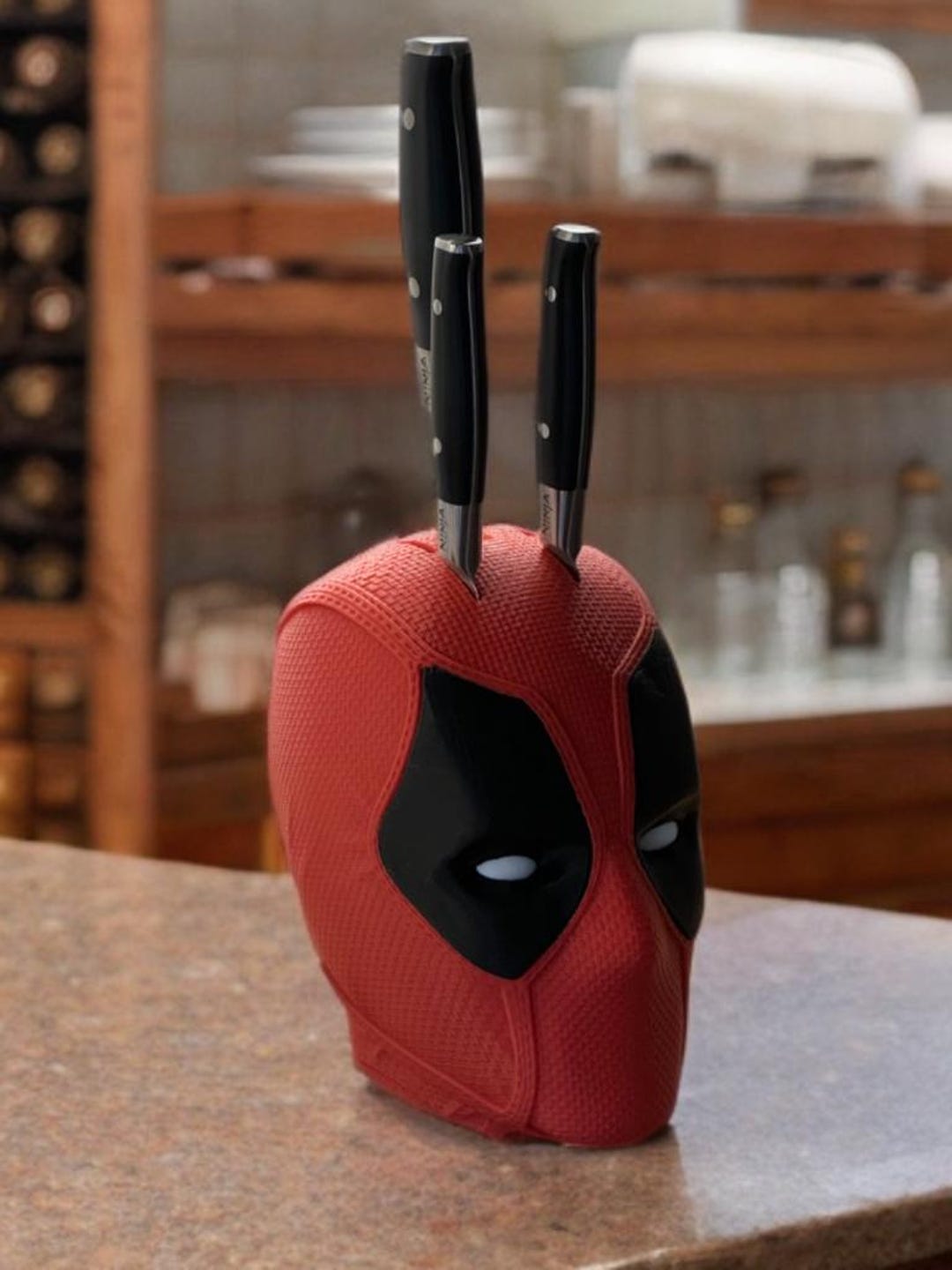 Deadpool Knife Block Unique 5-slot Knife Holder for Marvel Fans - Etsy