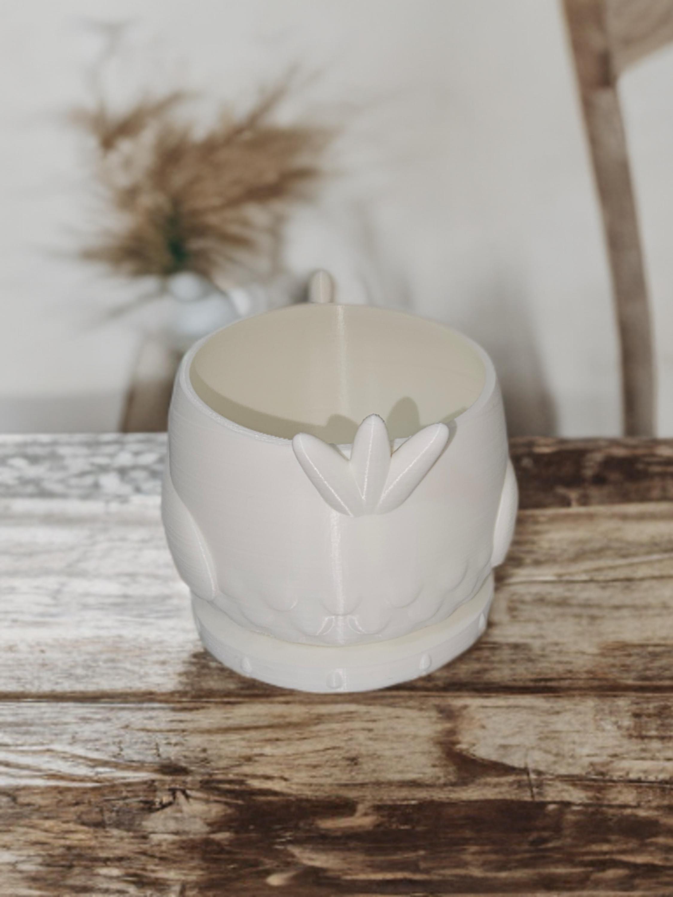 Charming 3D Printed Chicken Planter Cute Hen Succulent Pot Farmhouse ...
