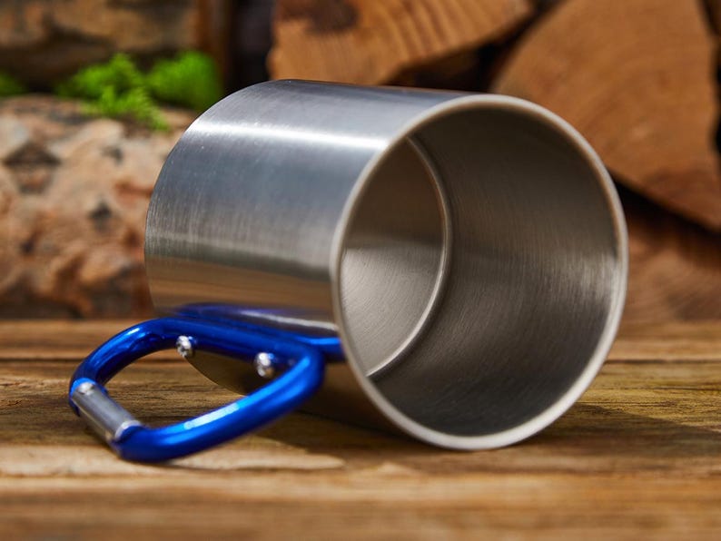 Personalized Carabiner Camping Mug/custom Camper Mug/campfire Mugs ...