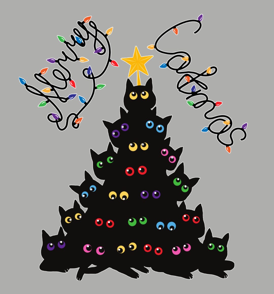 Merry Catmas, Cat Shirt, Christmas Shirt, Christmas Sweatshirt, Cat ...