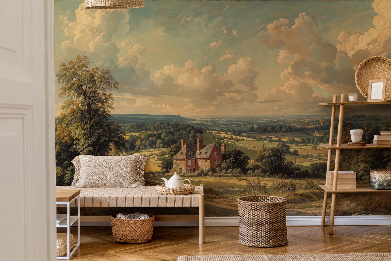 Panoramic Landscape Wallpaper Peel and Stick, Scenic Wall Murals ...