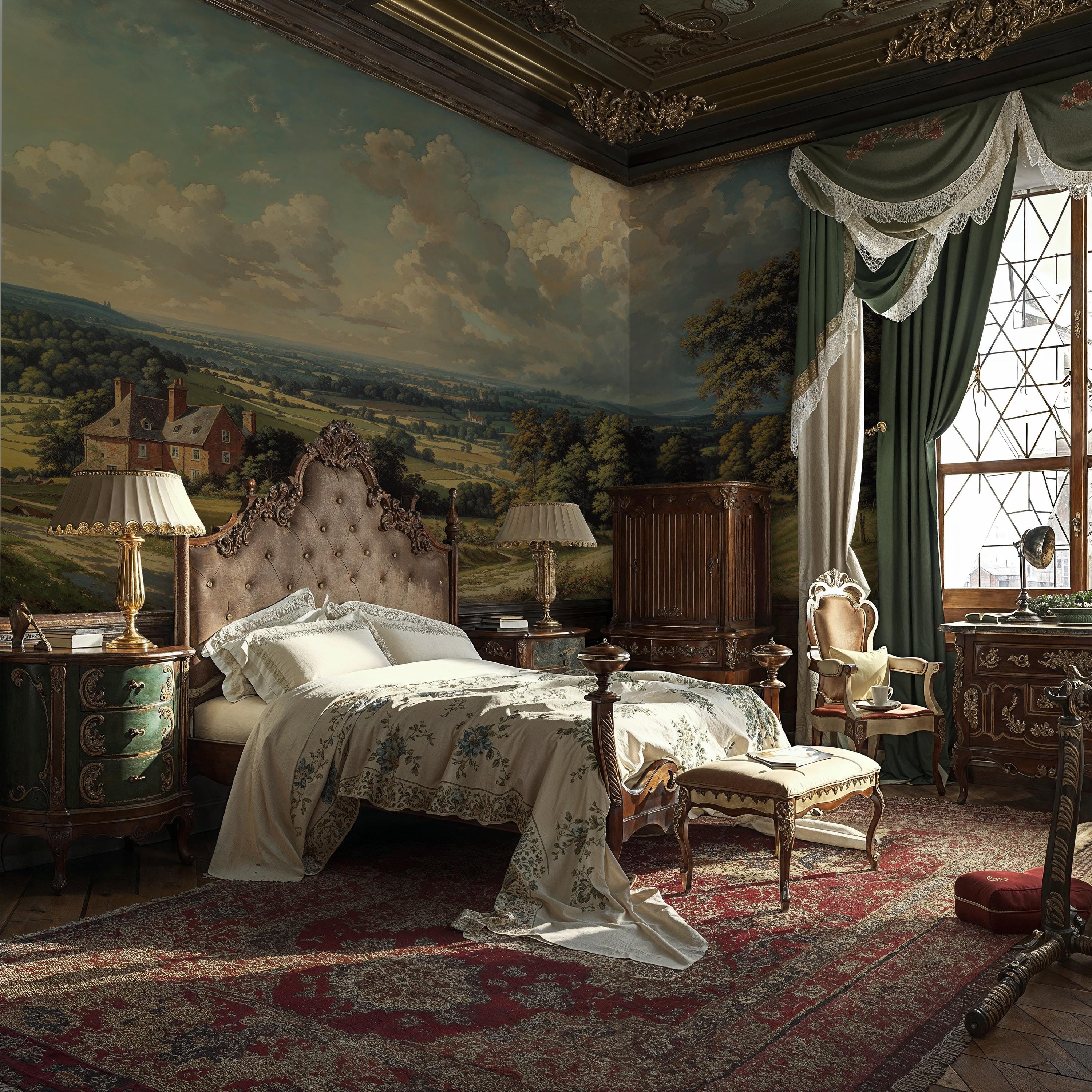 Panoramic Landscape Wallpaper Peel and Stick, Scenic Wall Murals ...