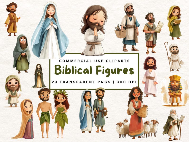 Biblical Characters PNG Clipart Bible Story Illustrations Bible Story ...