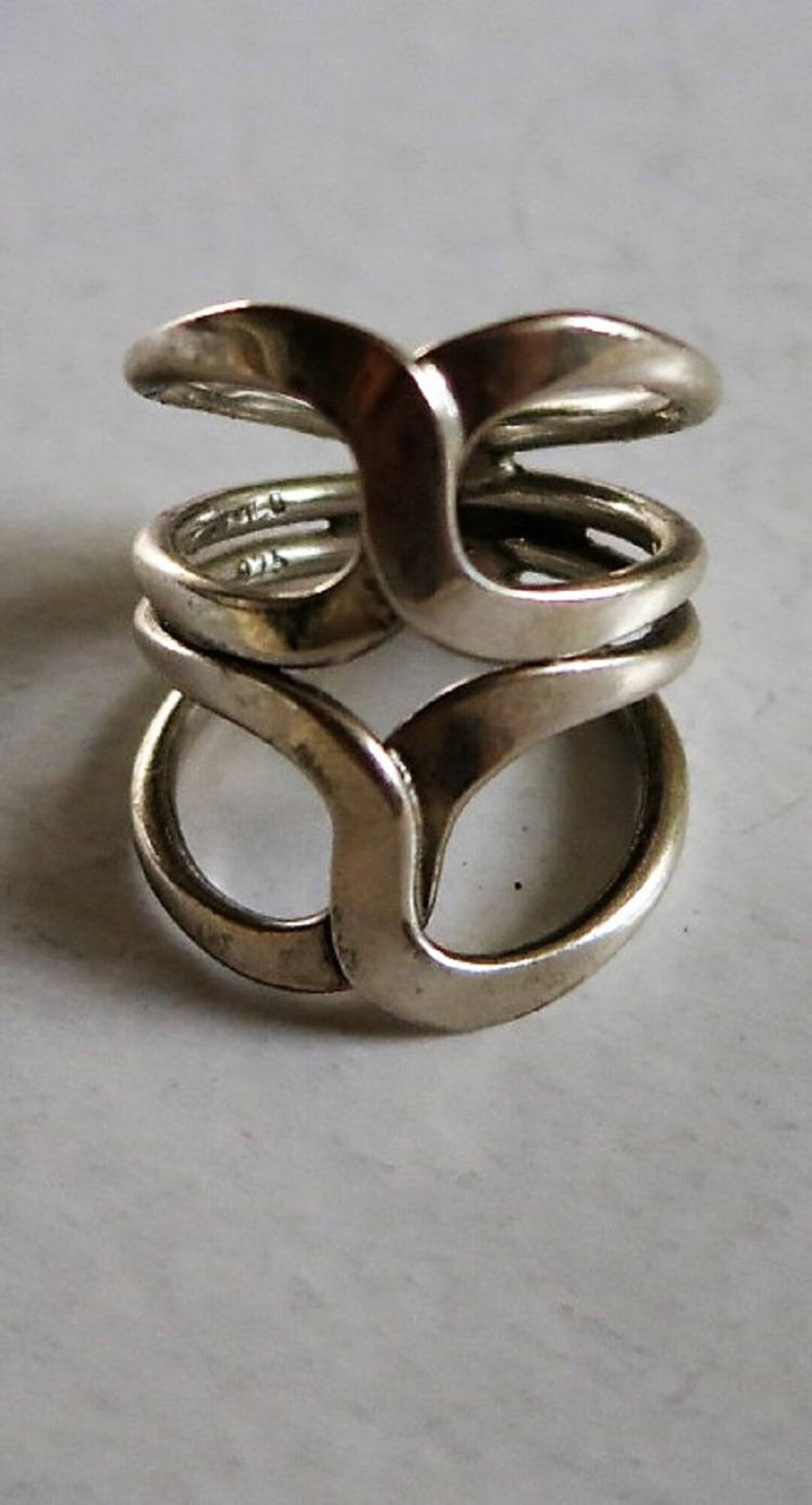 A Sterling Silver Open Work Ring From Mexico Size 7 - Etsy