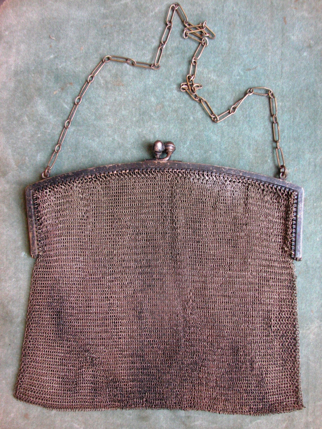 An Antique Metal Chain Link Purse - Etsy