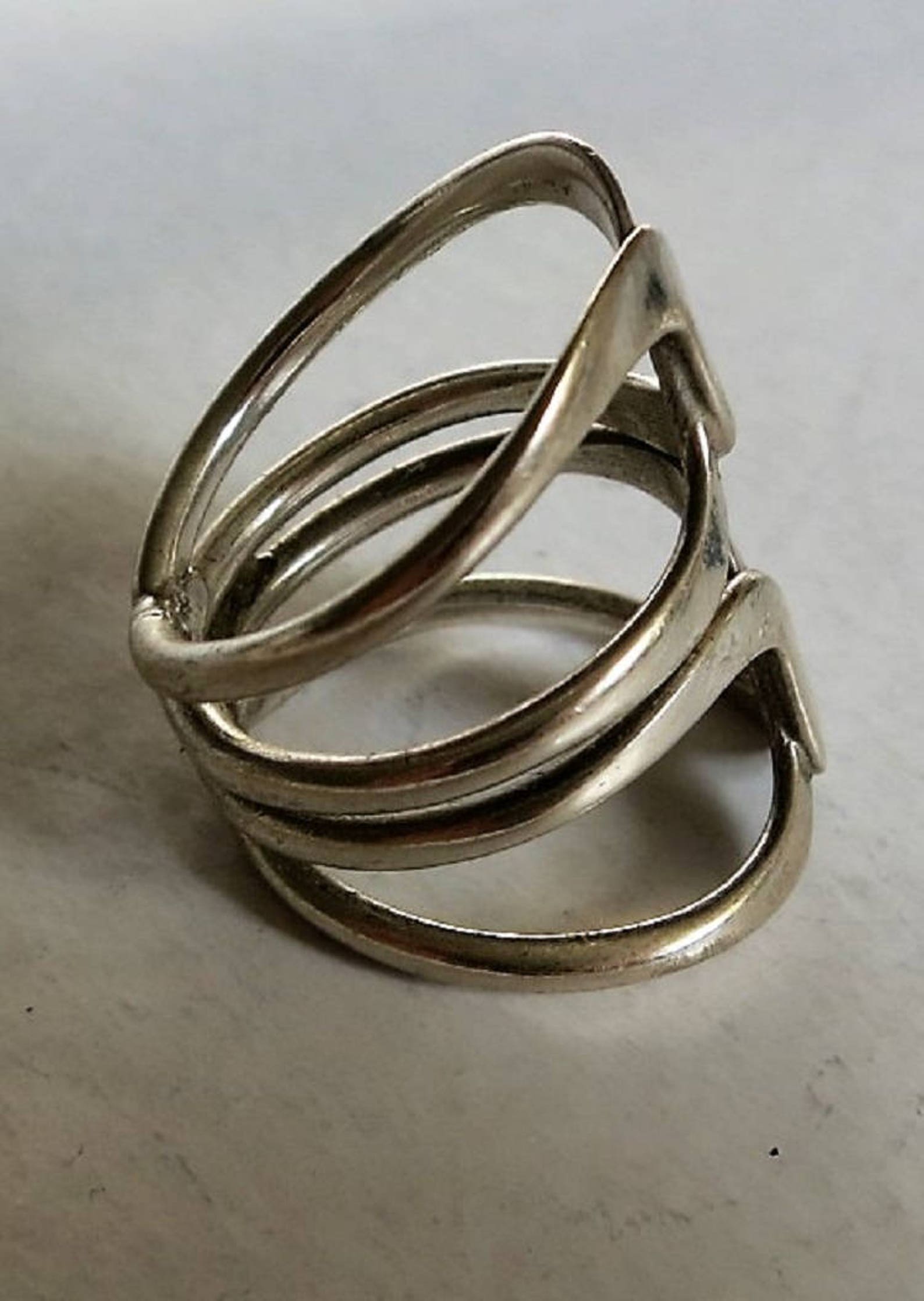 A Sterling Silver Open Work Ring From Mexico Size 7 - Etsy