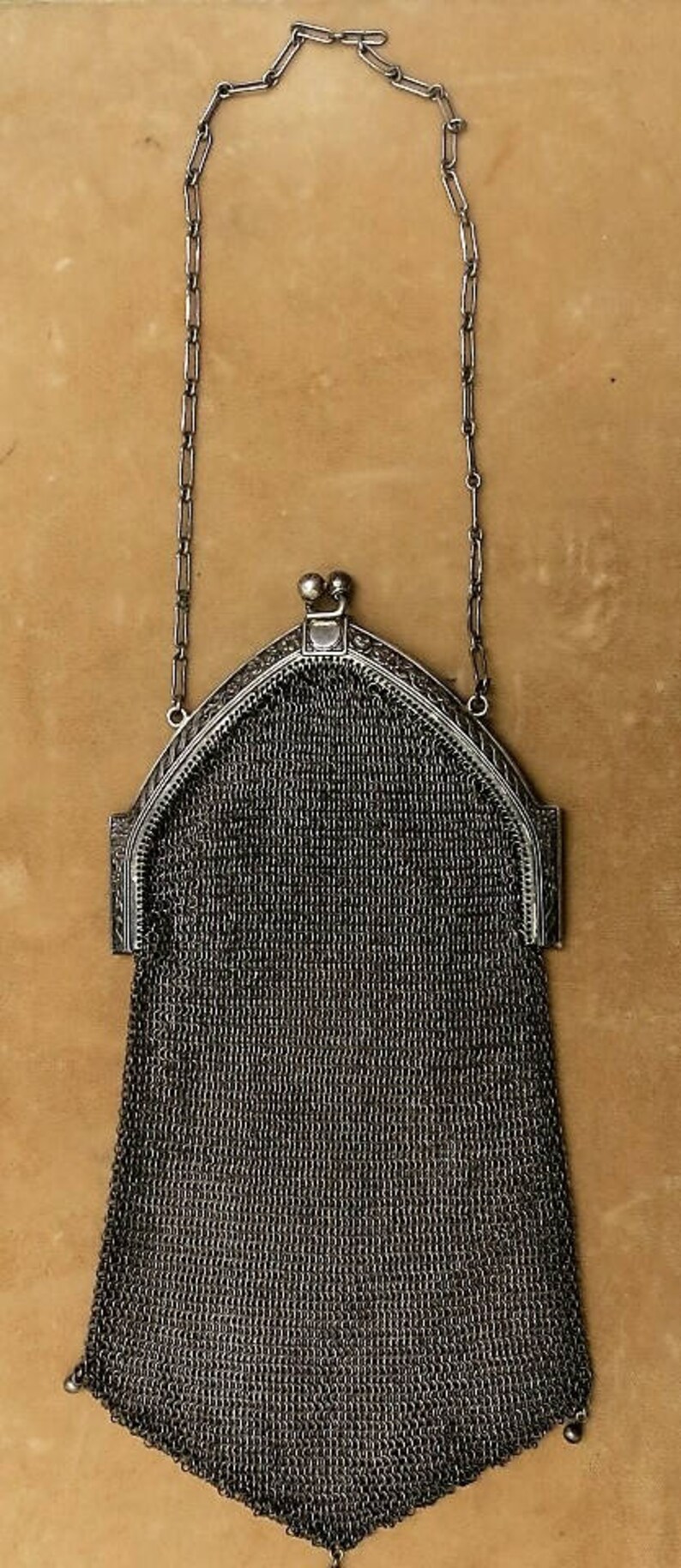 A Sterling Art Deco Chainmail Evening Bag - Etsy