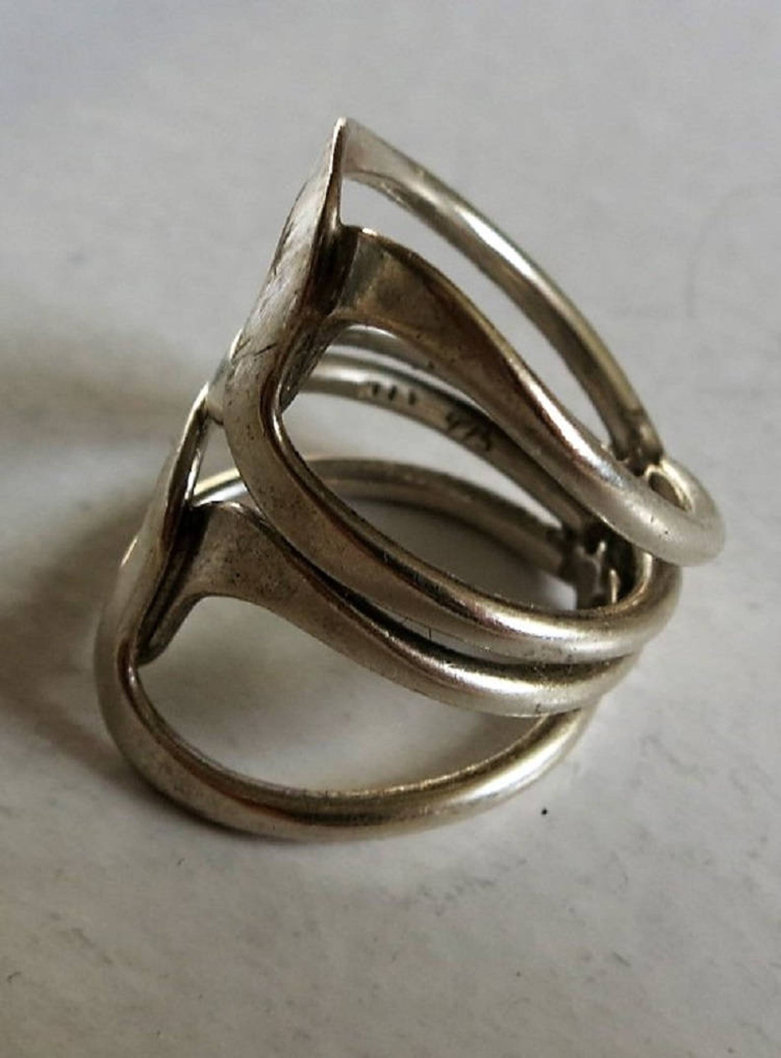 A Sterling Silver Open Work Ring From Mexico Size 7 - Etsy