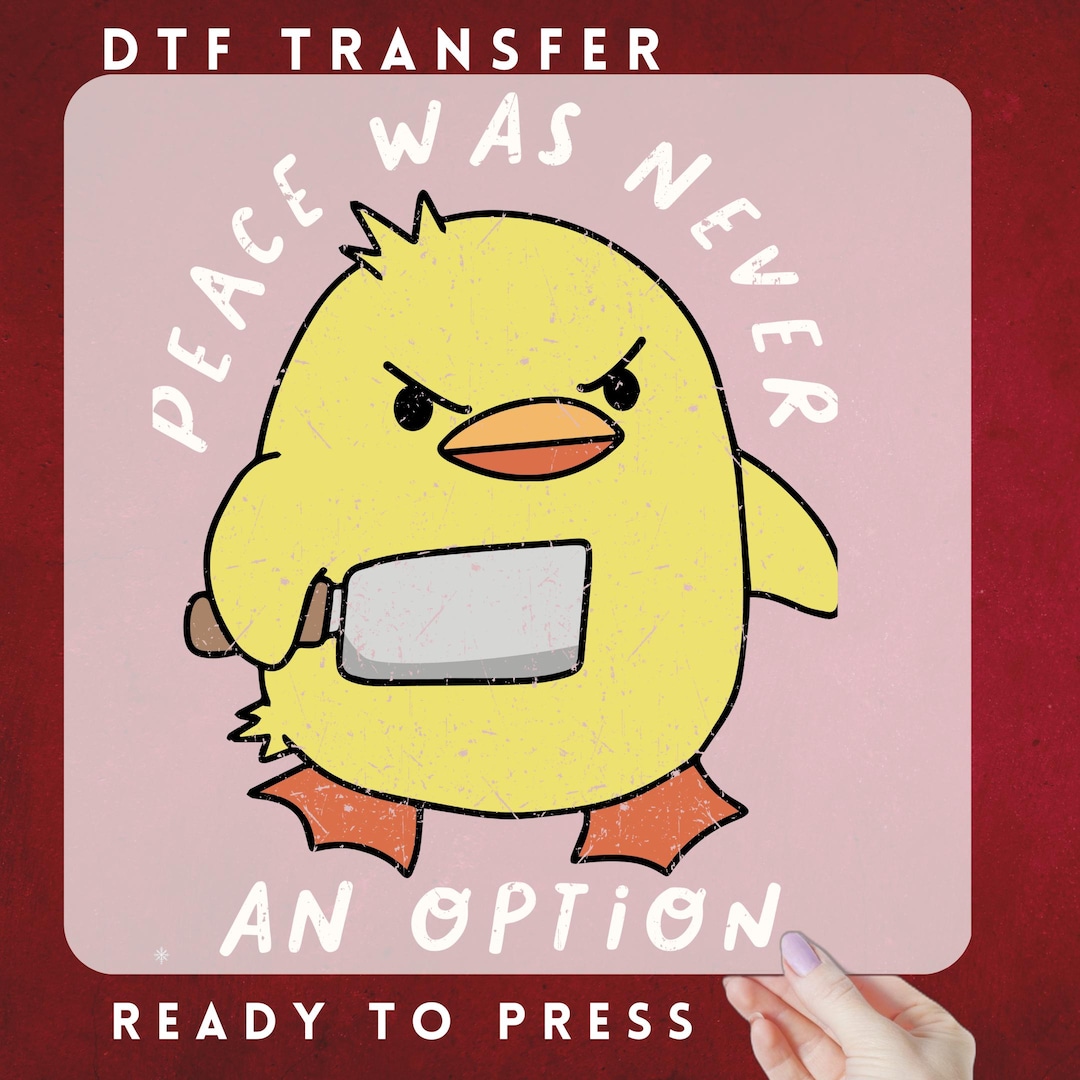 Peace Was Never an Option DTF Transfer: Tiktok Meme, Retro Design - Etsy