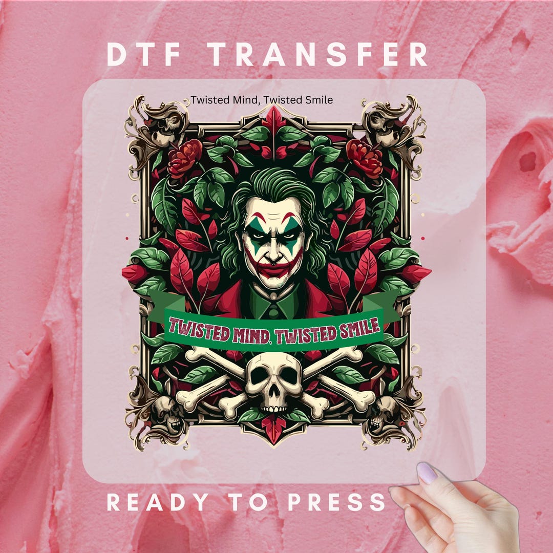 Twisted Mind Twisted Smile DTF, Pinhead Harror DTF, Scary DTF ...