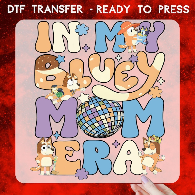 Bluey Heat Transfer - Etsy