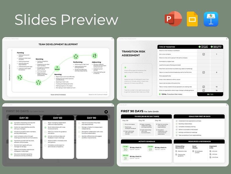 30-60-90 Day Plan Slide Deck Team Onboarding With Strategic Goals, Timelines, Progress Tracking ...