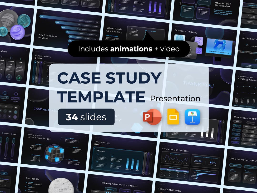 Case Study Template Consulting Tools, Strategy Frameworks, Editable ...