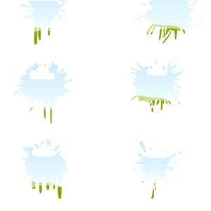 CANVA FRAMES HUGE Bundle of 36 Paint Splotch Designs, Easy Drag + Drop ...