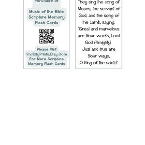 BIBLE VERSE MEMORY Flash Cards, Music of the Bible (psalms and More ...