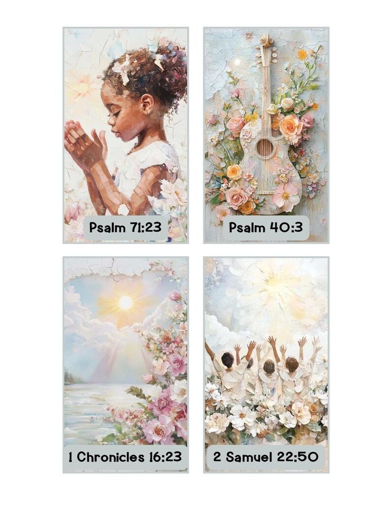 BIBLE VERSE MEMORY Flash Cards, Music of the Bible (psalms and More ...