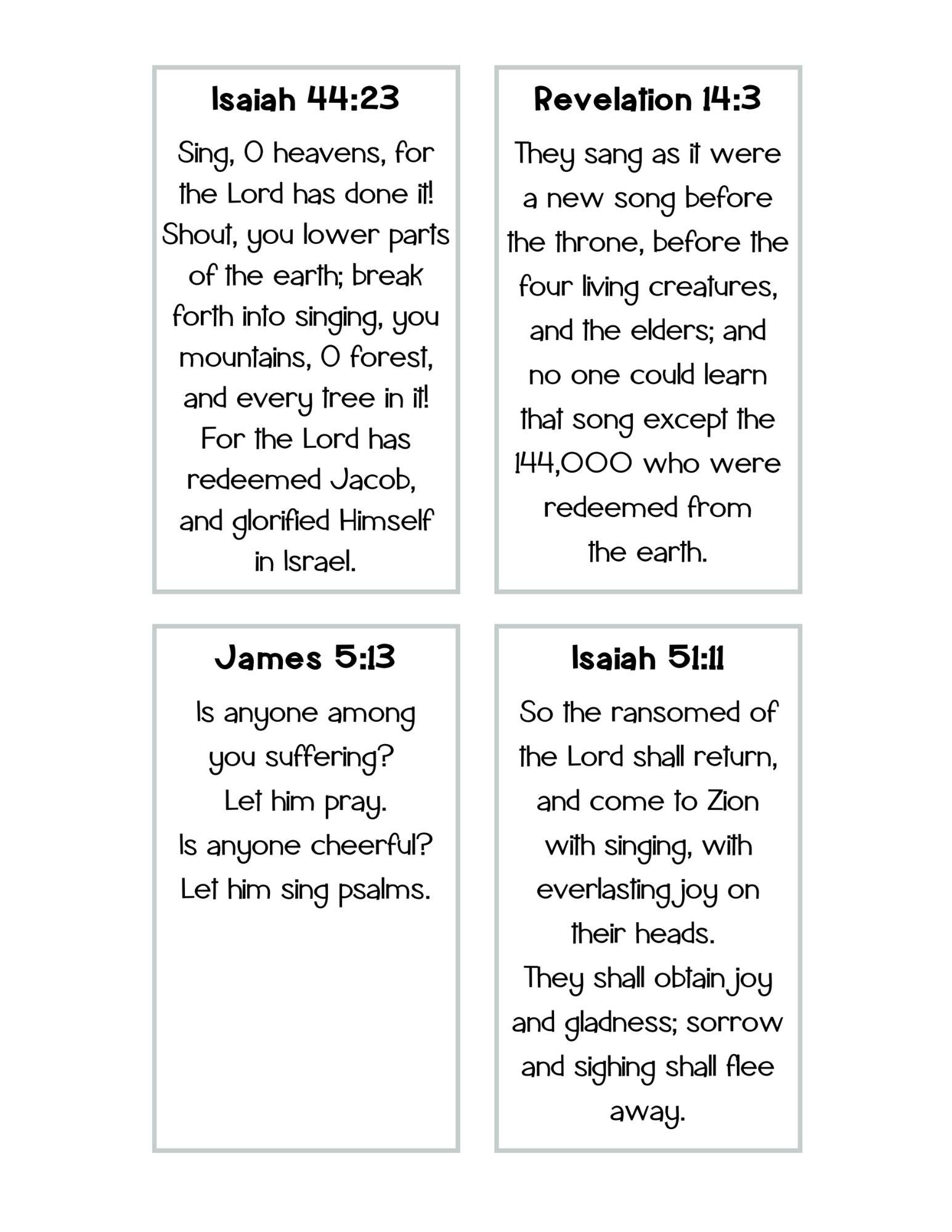 BIBLE VERSE MEMORY Flash Cards, Music of the Bible (psalms and More ...