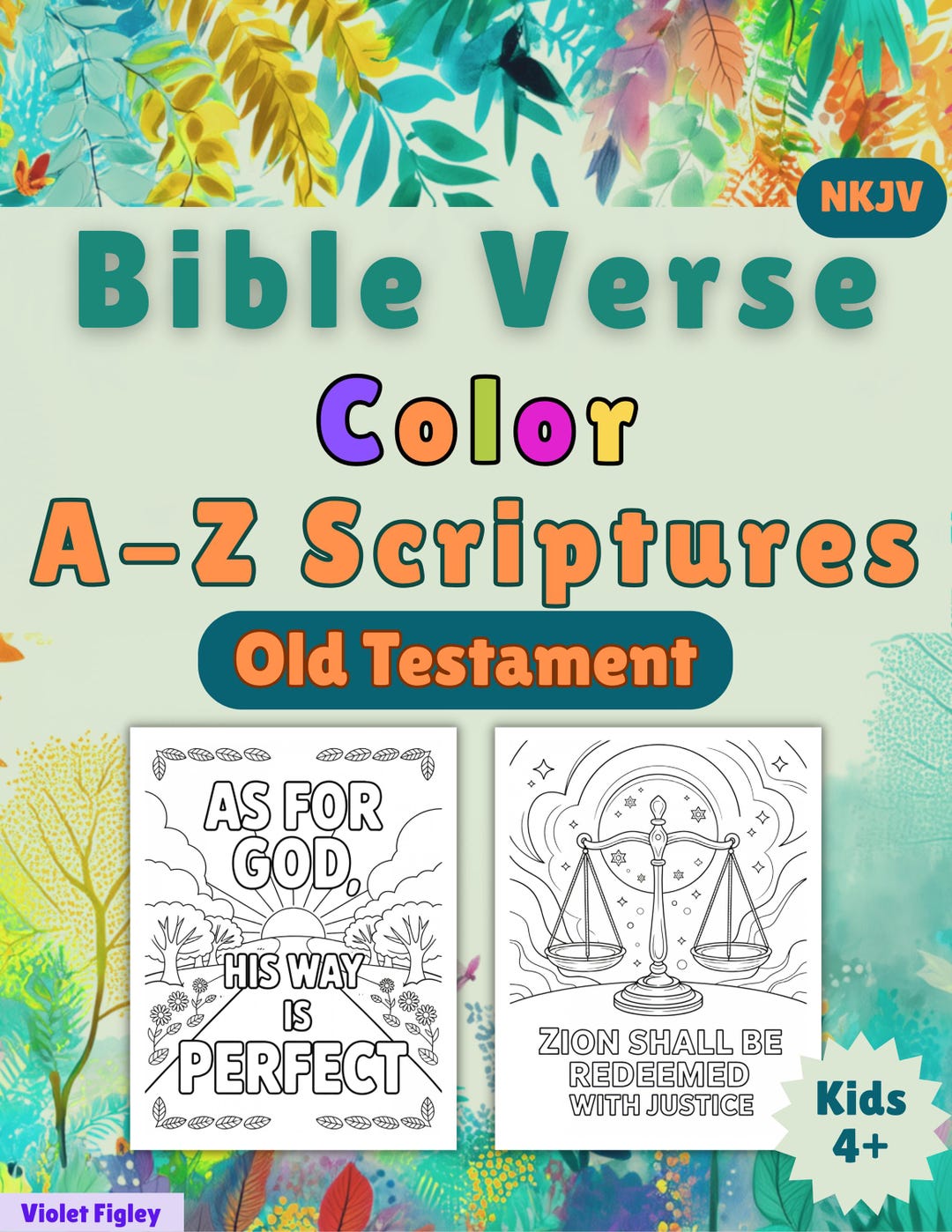 Color ABC Scriptures - Old Testament, Print at Home-26 Fun Pages of ...
