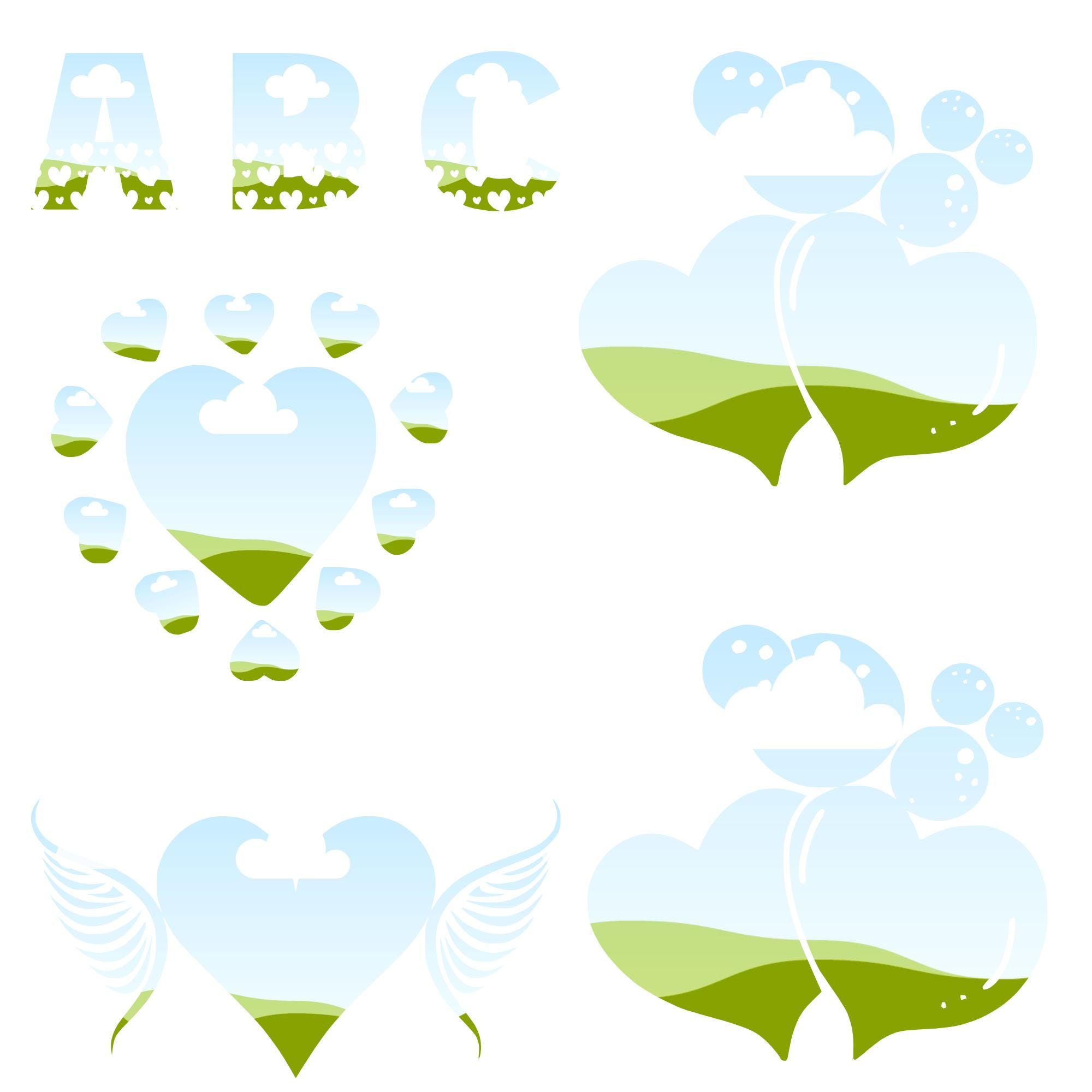 CANVA Frames MEGA PACK of Over 350 Heart Designs, Easy Drag + Drop ...