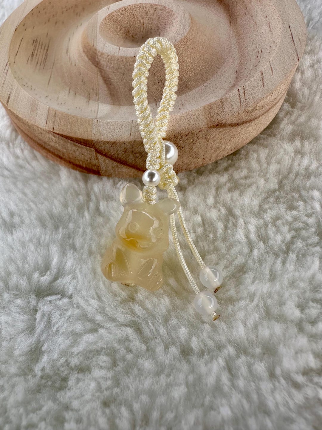 Natural Agate With Pikachu Bag Charm - Etsy