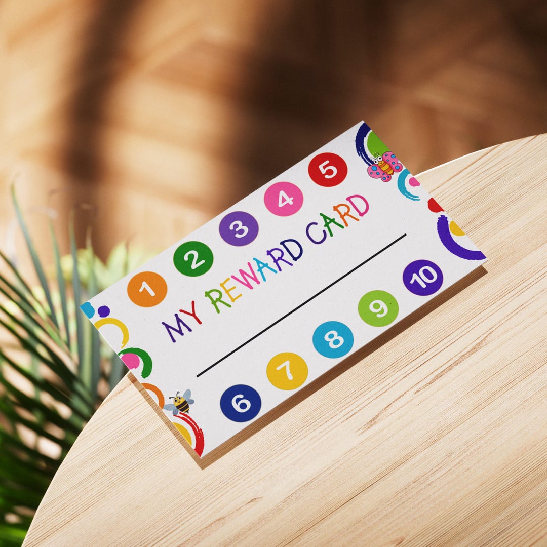 Printable School Punch Card | Student Reward Card - Etsy