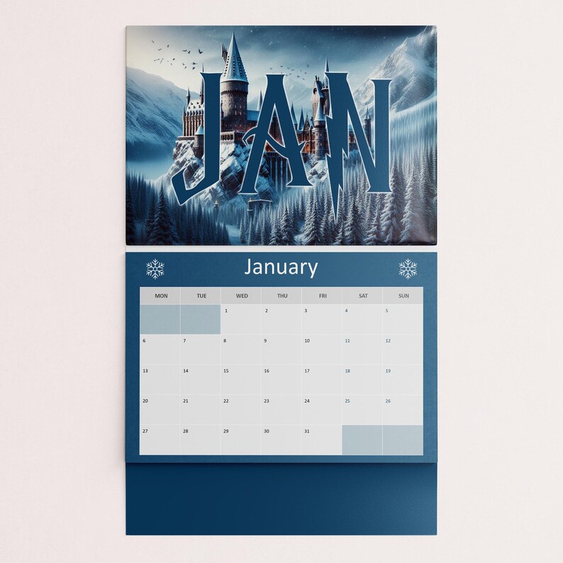 Printable Harry Potter-inspired Calendar Magical Year Planner Wizarding ...