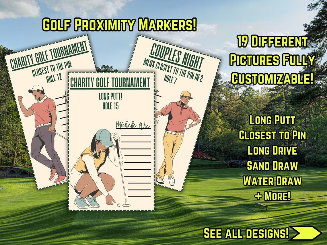 Golf Proximity Marker, Long Drive, KP, Long Putt, Golf Tournament ...