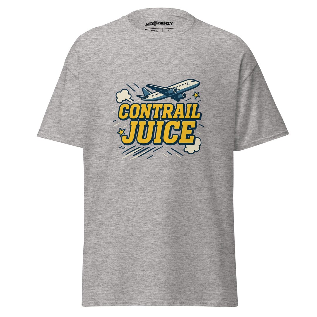 Funny Pilot T-shirt: Contrail Juice Aviation Humor - Flight Lover Gift ...