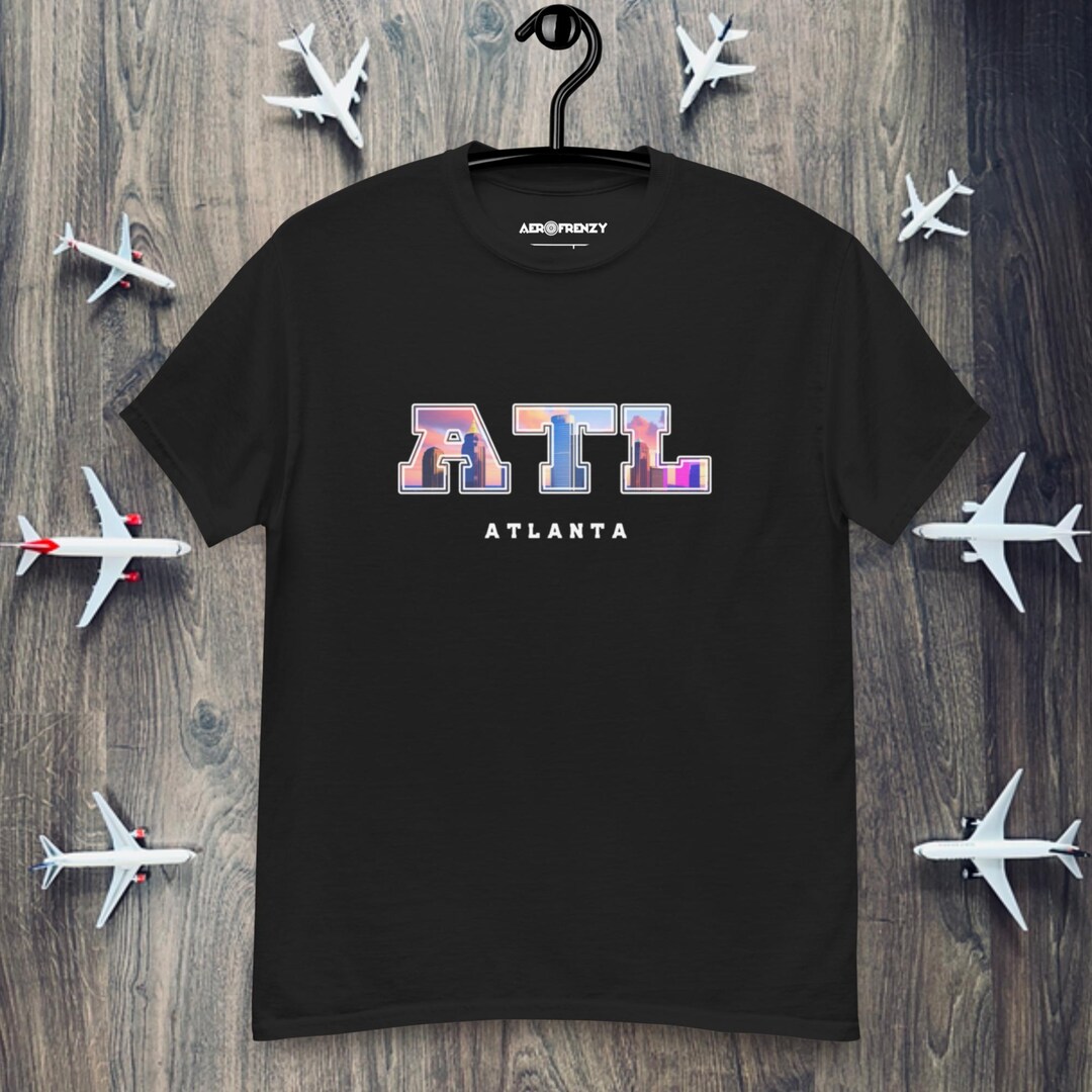 ATL Atlanta Airport Code T-shirt | Georgia USA Travel Souvenir ...