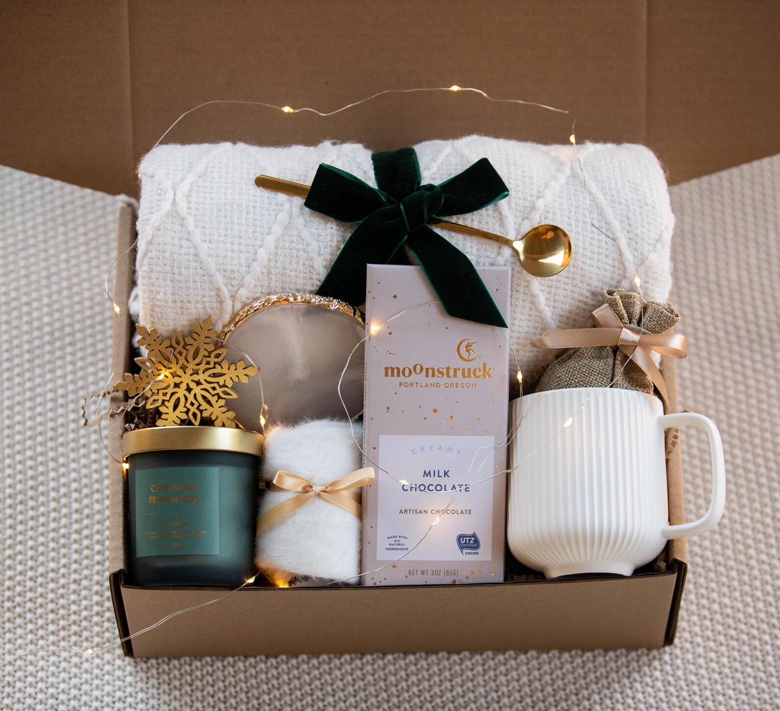 Warm and Cozy Gift Basket for Women, Cozy Gift Box With Blanket, Socks ...