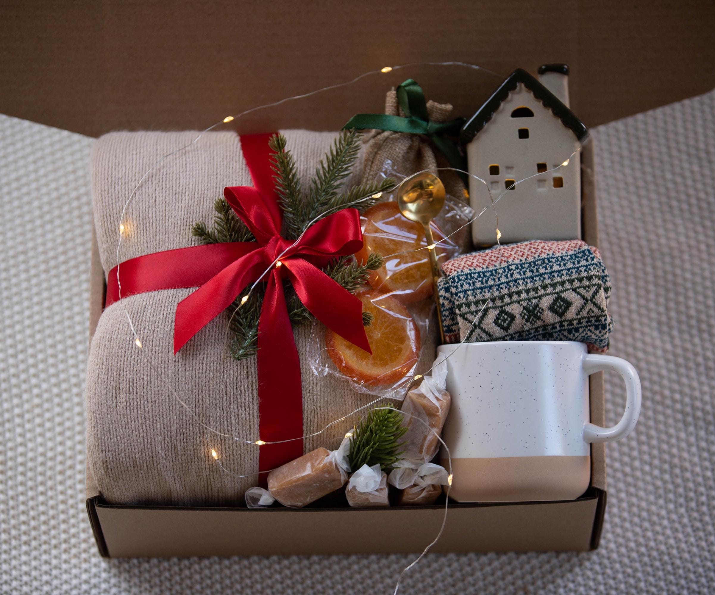 Warm and Cozy Gift Basket for Women, Cozy Gift Box With Blanket, Socks ...