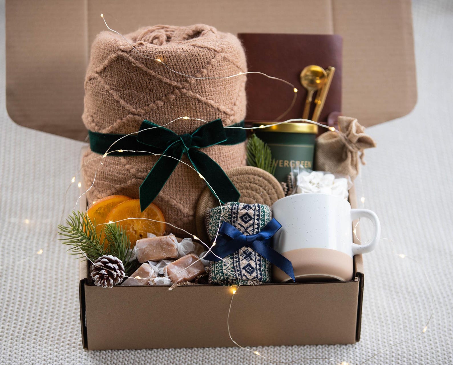 Warm and Cozy Gift Basket for Women, Cozy Gift Box With Blanket, Socks ...