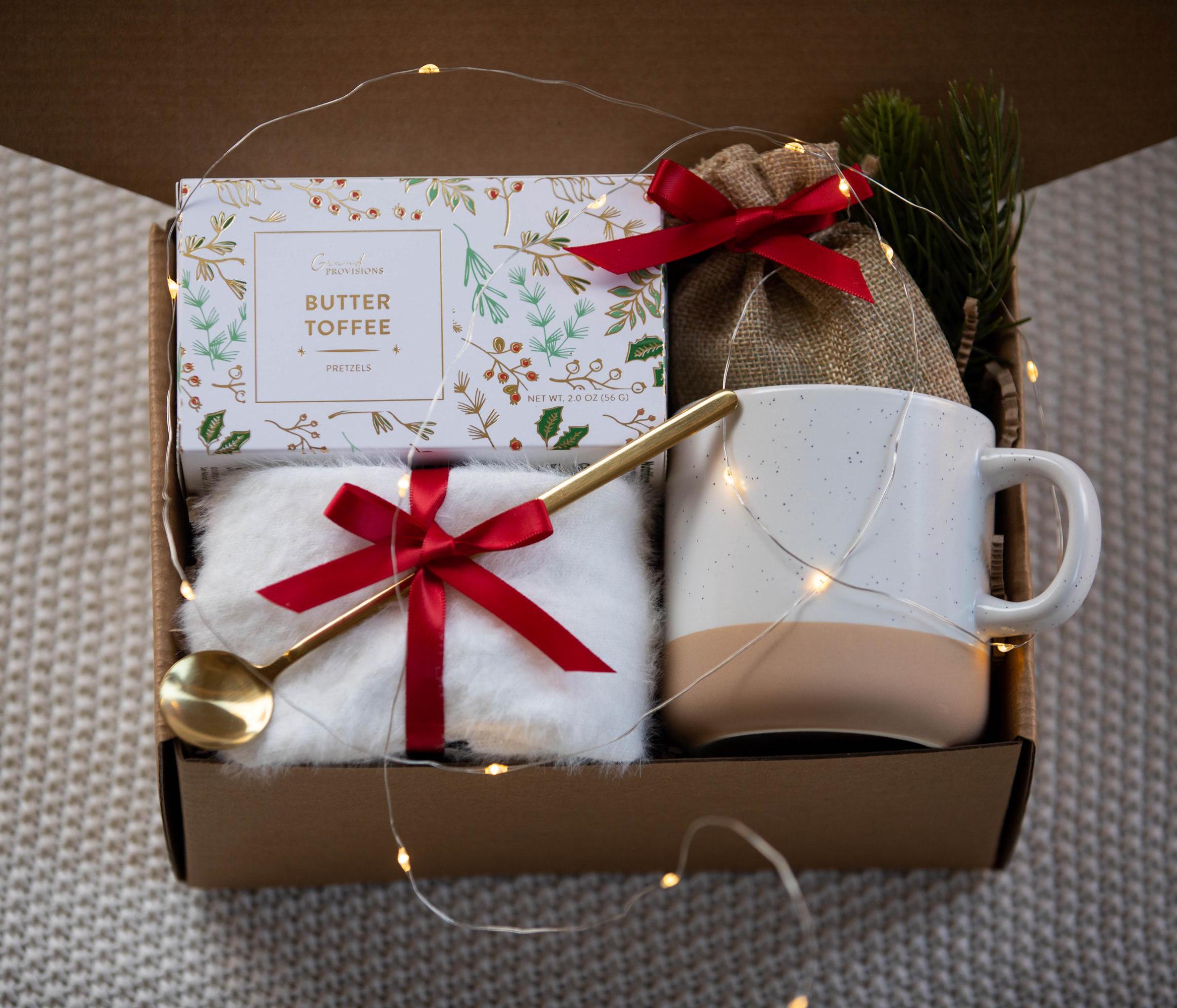 Warm and Cozy Gift Basket for Women, Cozy Gift Box With Blanket, Socks ...