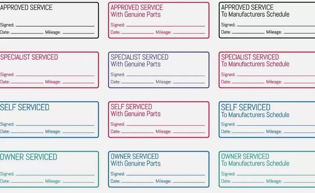 Garage Service Mechanic Home Self Inking Self Service Stamp 50mm X 20mm ...