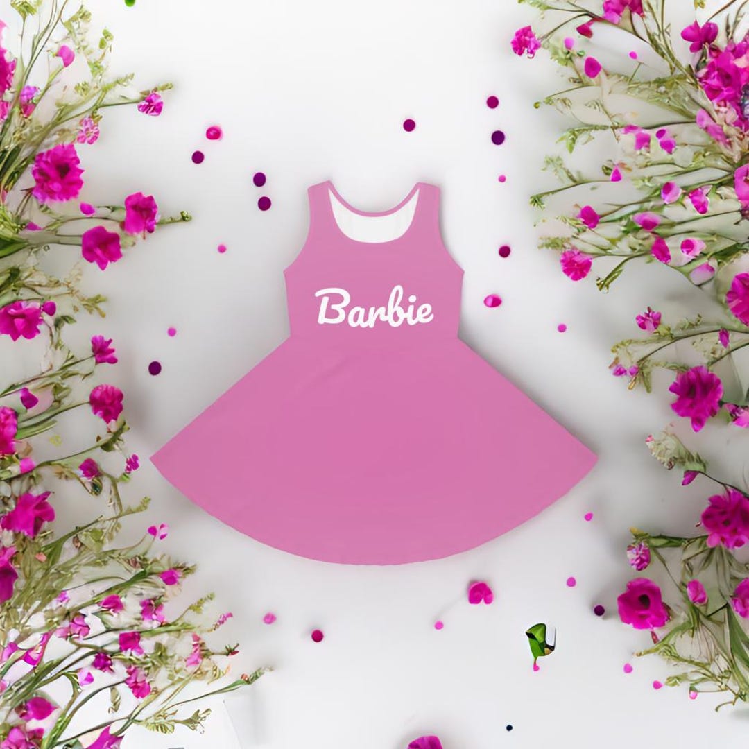 Cute Barbie Girls' Sleeveless Sundress for Playtime and Partiesplayful ...