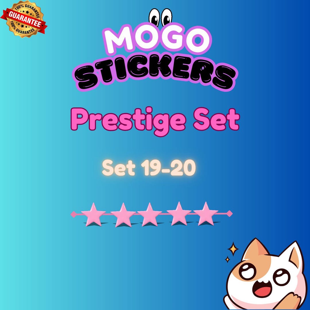 Monopoly Go Prestige Set 19-20 5 Star Sticker all Systems GO, New Arms ...